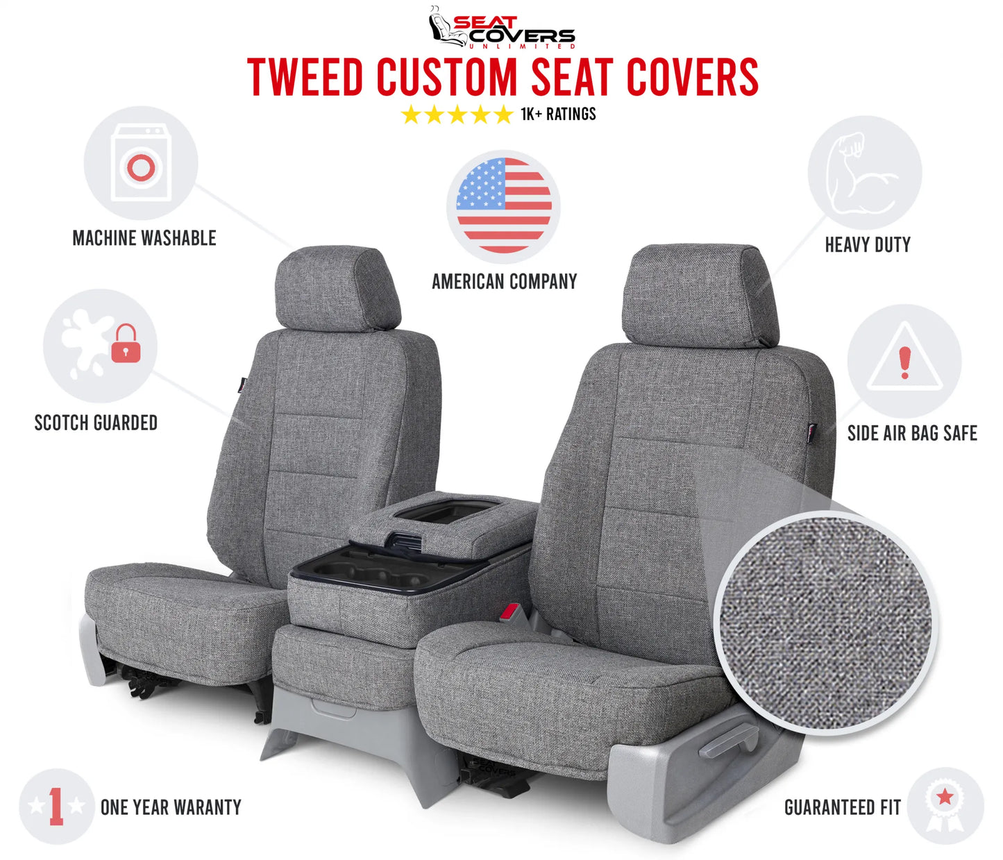 Tweed Seat Covers for Sale | Perfect Fit, Premium, Custom & Durable ...